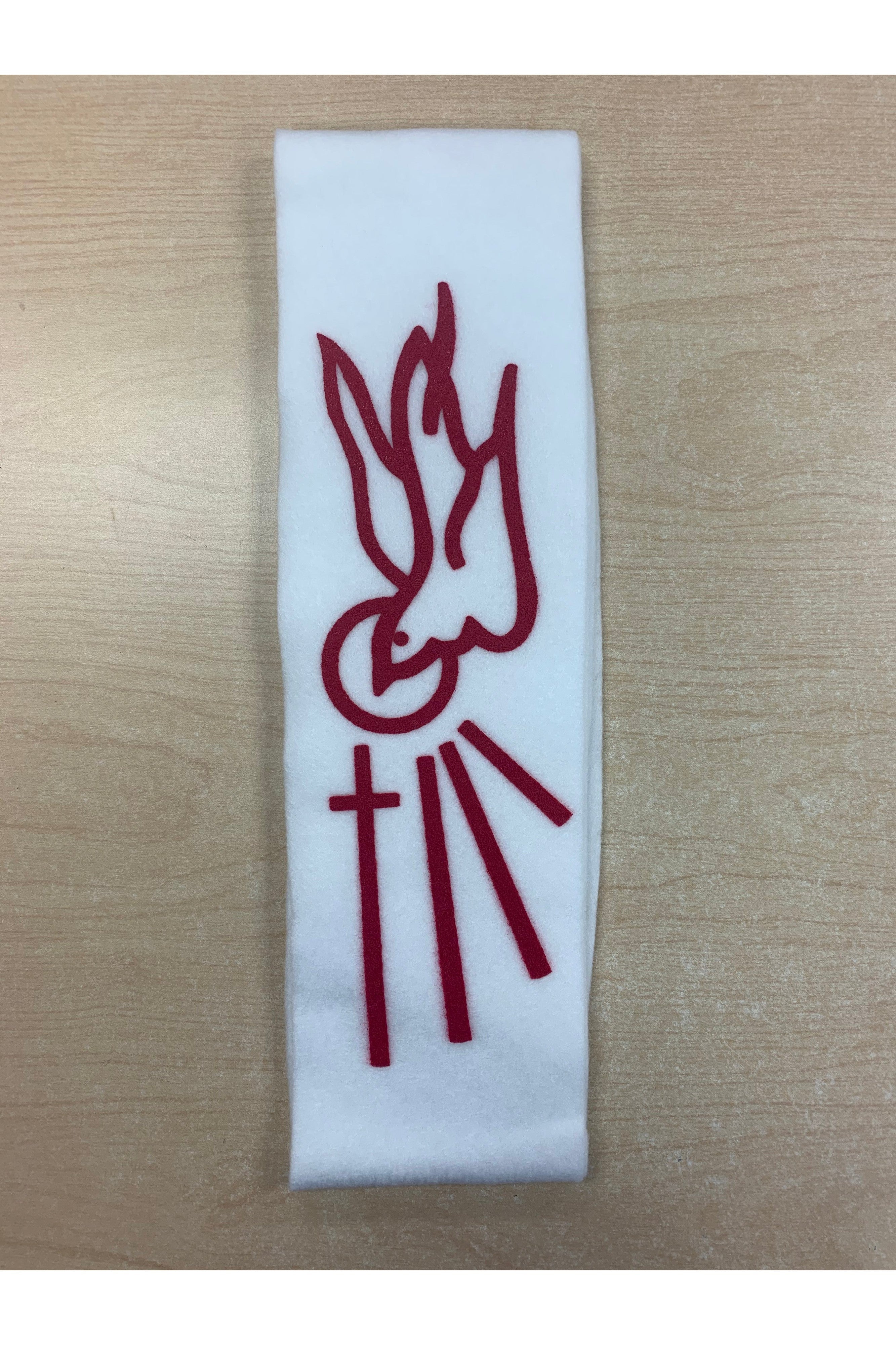 White Confirmation Stole - TFF3W – Michigan Church Supply